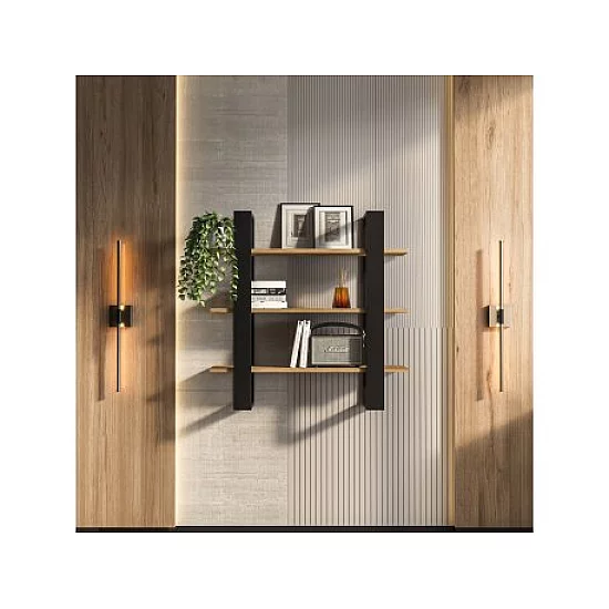 HANAH HOME ZIDNA POLICA SUNO BLACK OUD OAK CENA