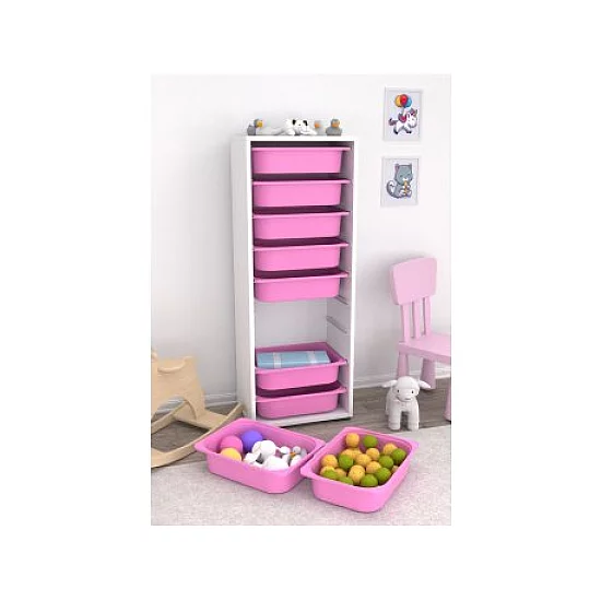 HANAH HOME VIŠENAMENSKA POLICA ZOLA 9N WHITE PINK CENA