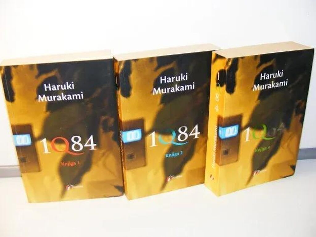 HARUKI MURAKAMI 1Q84 1-3 komplet2011 GEOPOETIKAna predlistu otisnut