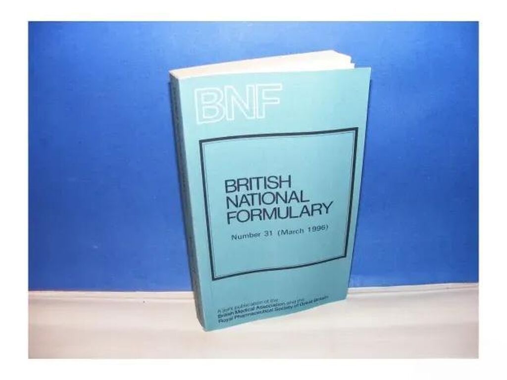 British national formulary number 31 (March 1996). British Medical