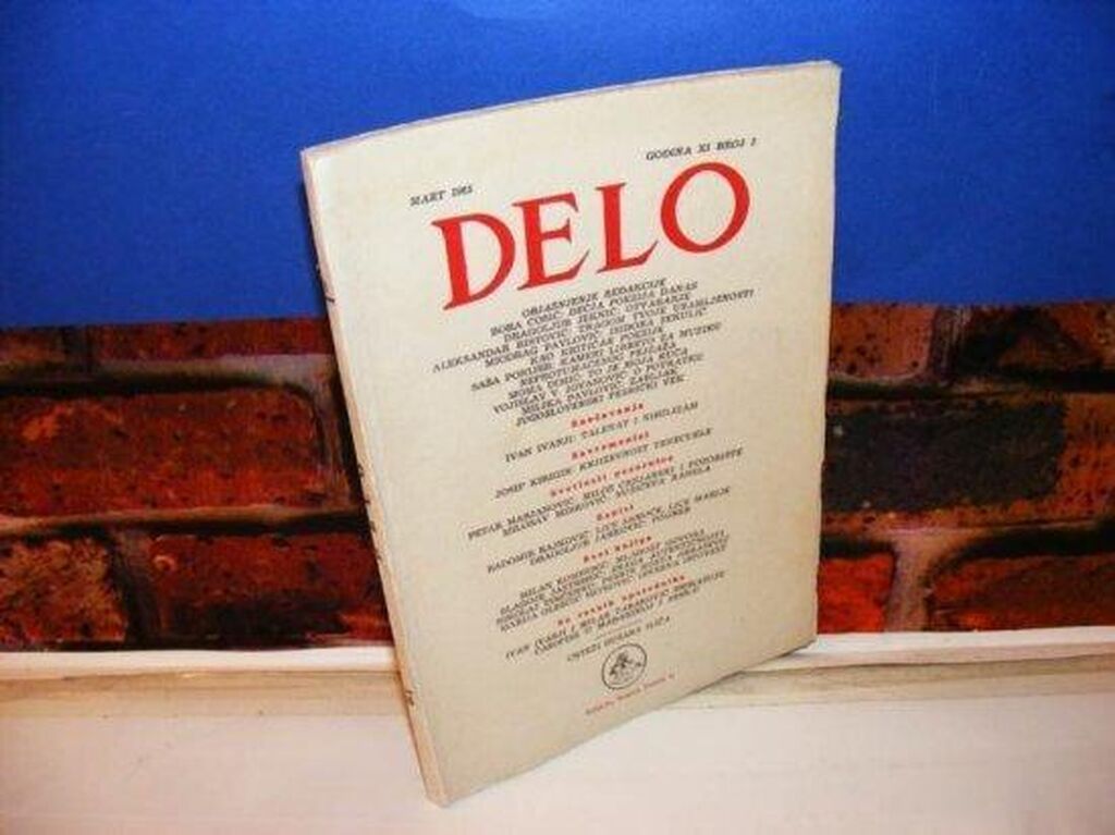 Delo mart 1965 mek povez stanje vrlo dobro