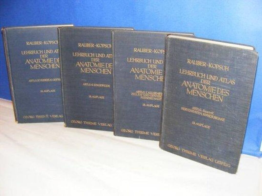 Rauber-Kopsch 1-4Lehrbuch und Atlas der Anatomie des Menschen