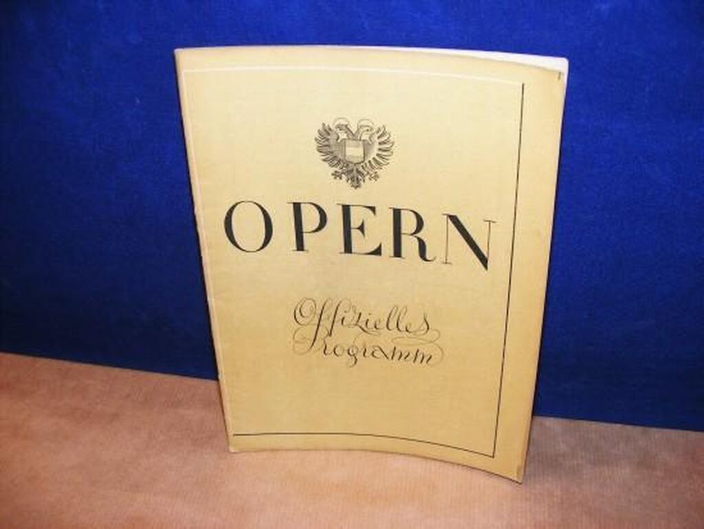 Opern Theater Offizielles Programm Fidelio 15. juni 1937