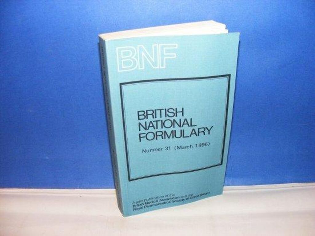 British national formulary number 31 (March 1996). British Medical