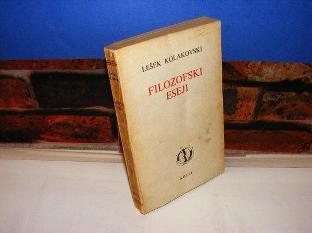 Filozofski eseji lešek kolakovski 1964 nolit tekst neznatno podvučen