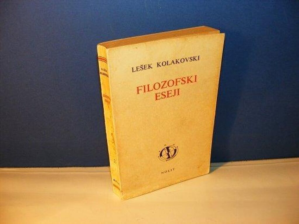 Filozofski eseji lešek kolakovski nolit 1964 broširan povez, strana