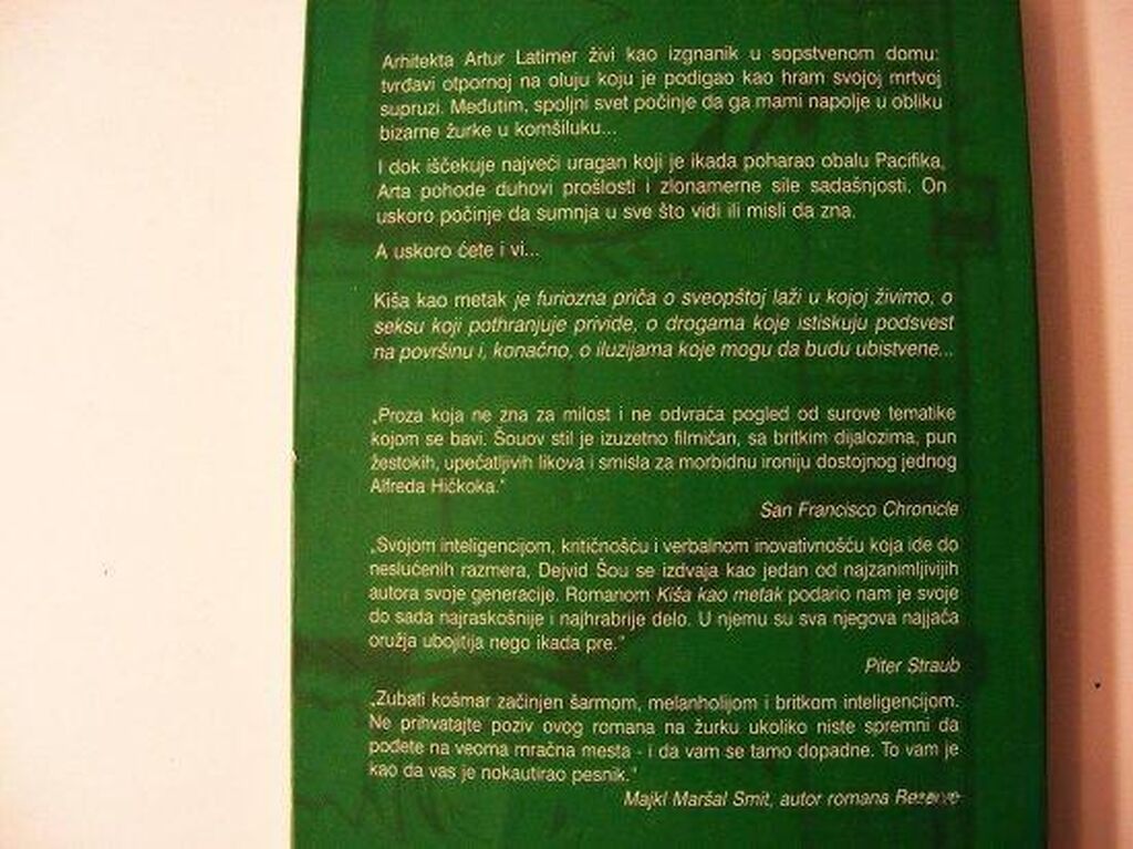 Dejvid ŠouKiša kao metakOkean, Bgd, 2004. Mek povez, 283 str, 21