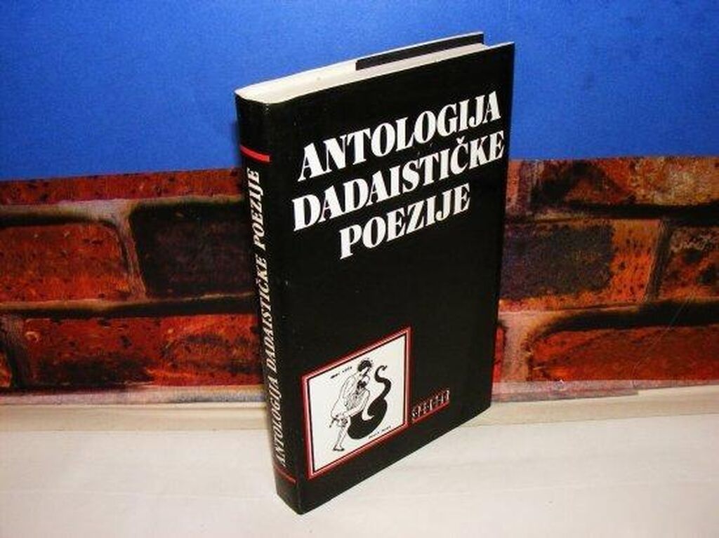 Antologija dadaističke poezije iscepan prvi predlist ispisana posveta