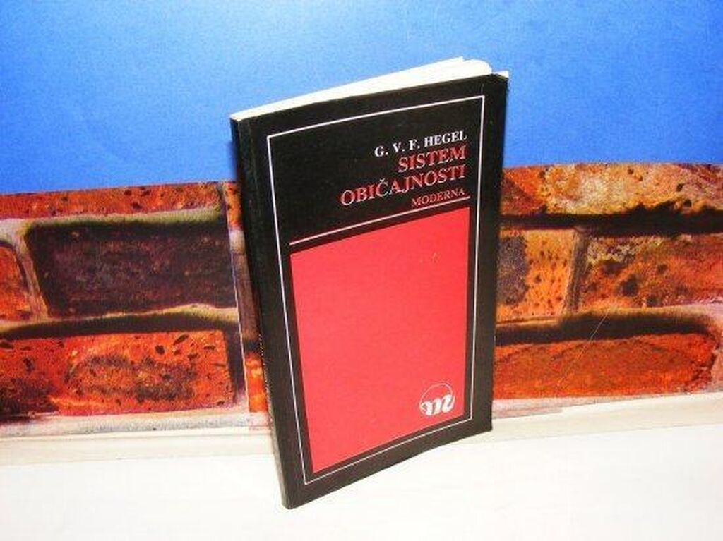 Sistem običajnosti hegel 1990 mek povez stanje vrlo dobro
