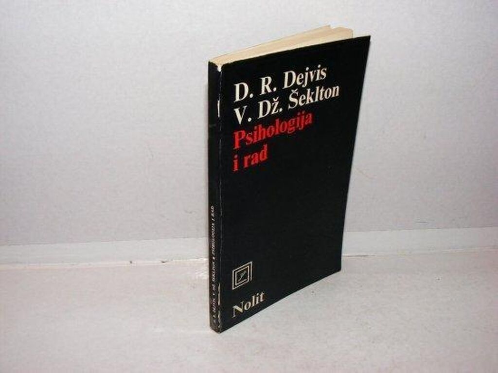 Psihologija i rad dejvis, šeklton nolit 1979 tekst podvučen hemijskom