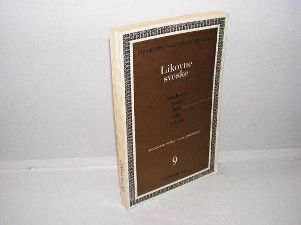 Likovne sveske 9 beograd 1988 mek povez stanje vrlo dobro bez