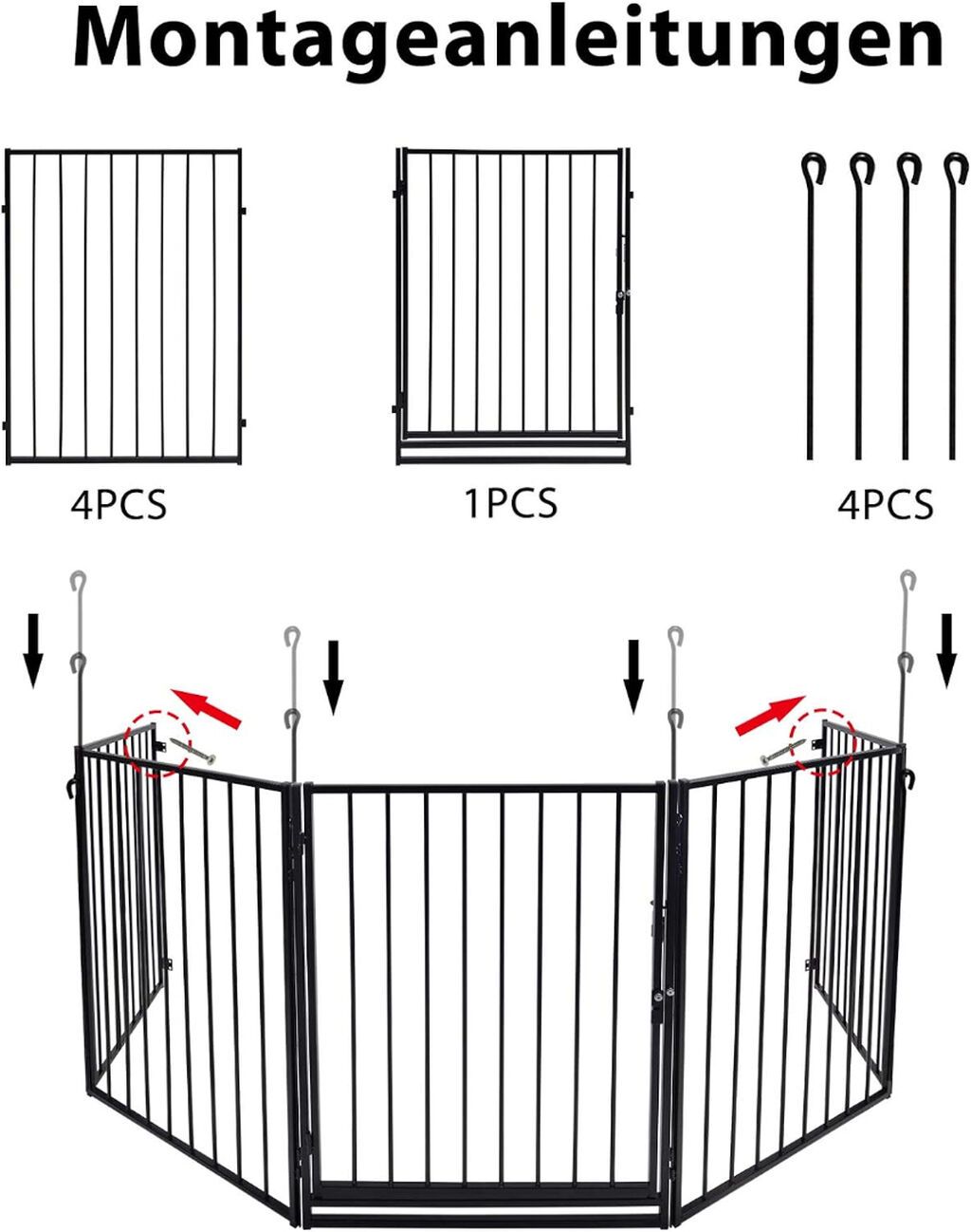 Metalna zaštitna pregrada/ograda za kućne ljubimce ili kamin. -