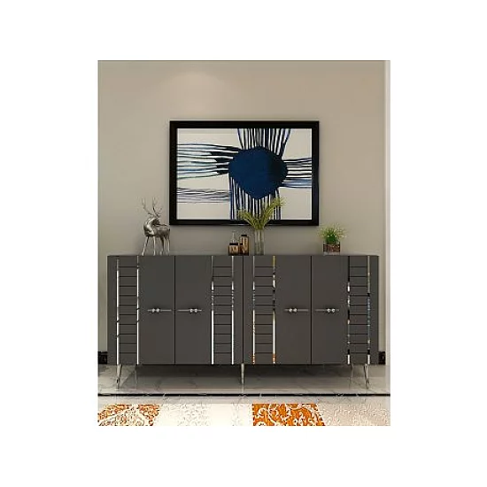 HANAH HOME KOMODA IMRE ANTHRACITE SILVER CENA