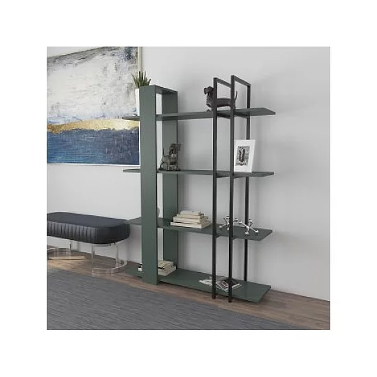 HANAH HOME POLICA ZA KNJIGE ONNO GREEN BLACK CENA