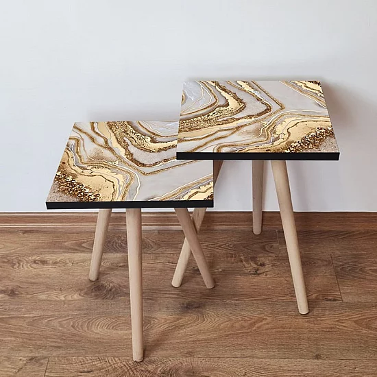 HANAH HOME SET 2 STOČIĆA 2SHP263 GOLD CENA