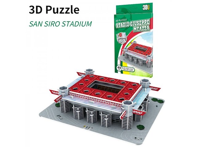 3D Puzzle Stadion, Giuseppe Meazza, Inter, Milan