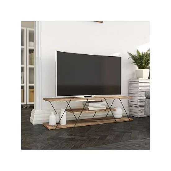 HANAH HOME TV POLICA CANAZ BLACK WALNUT (854KLN3019) CENA