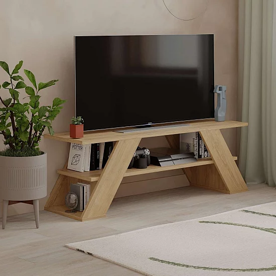 HANAH HOME TV POLICA FARFALLA OAK