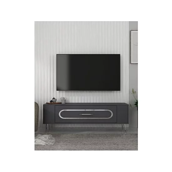HANAH HOME TV POLICA RETROP3 ANTHRACITE SILVER CENA