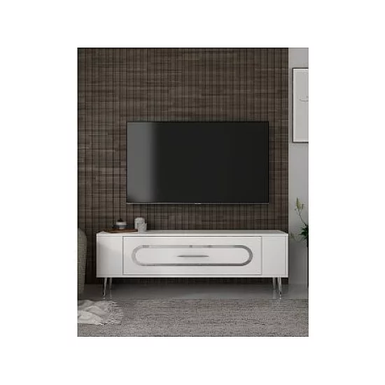 HANAH HOME TV POLICA RETROP3 WHITE SILVER CENA
