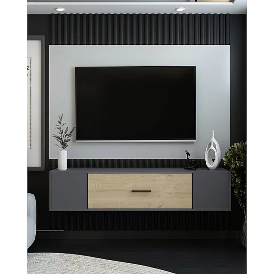 HANAH HOME TV POLICA KODAKS ANTHRACITE SAPPHIRE OAK CENA