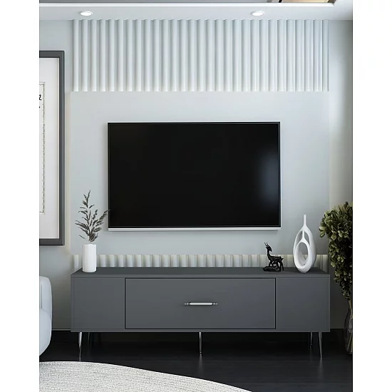 HANAH HOME TV POLICA DEKOS ANTHRACITE SILVER CENA