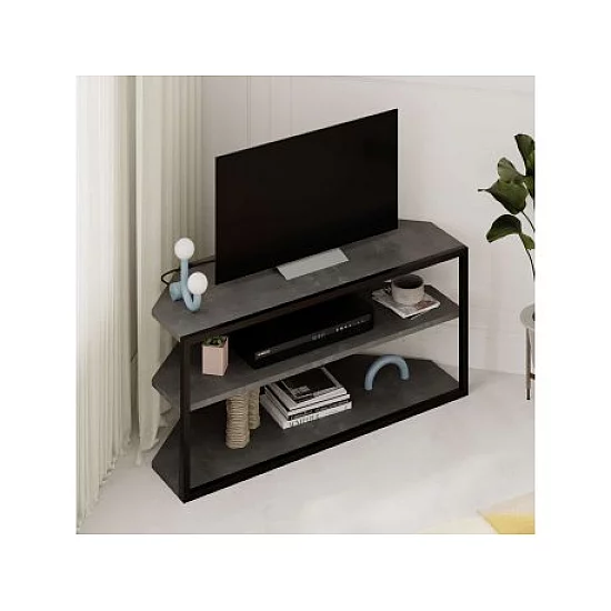 HANAH HOME TV POLICA ECHO RETRO GREY CENA