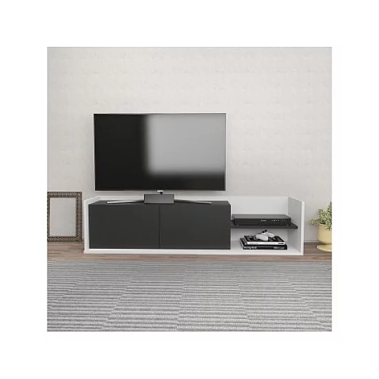 HANAH HOME TV POLICA KROG WHITE ANTHRACITE CENA