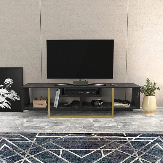 HANAH HOME TV POLICA ASAL 150 BLACK GOLD CENA