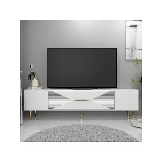 HANAH HOME TV POLICA DEKOL1 WHITE GOLD CENA