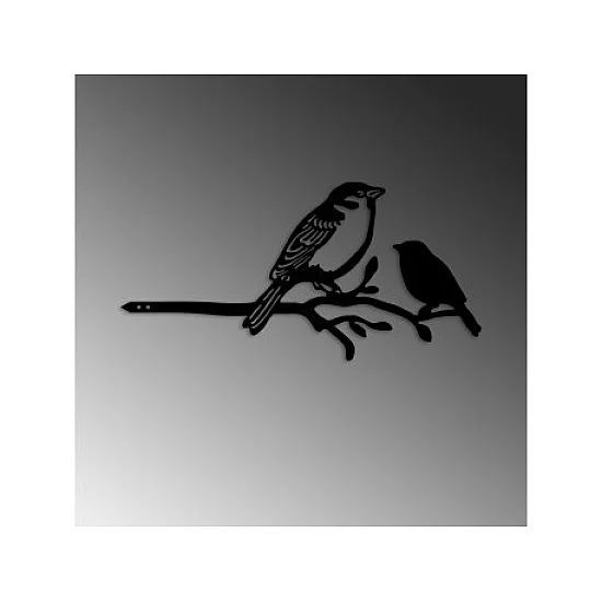 WALLXPERT DECORATIVE OBJECT FIGURA BIRD ON THE BRANCH 02 BLACK CENA