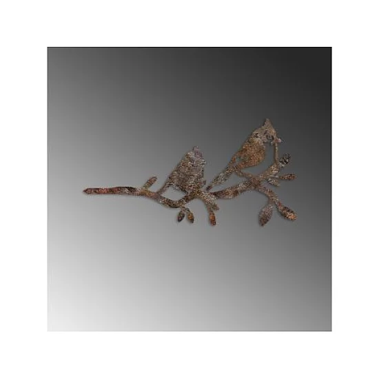 WALLXPERT DECORATIVE OBJECT FIGURA BIRD ON THE BRANCH 07 BROWN CENA