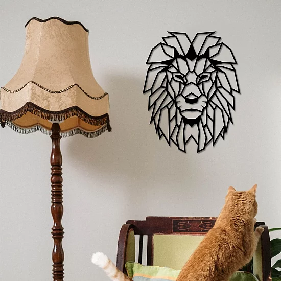WALLXPERT ZIDNA DEKORACIJA LION METAL DECOR
