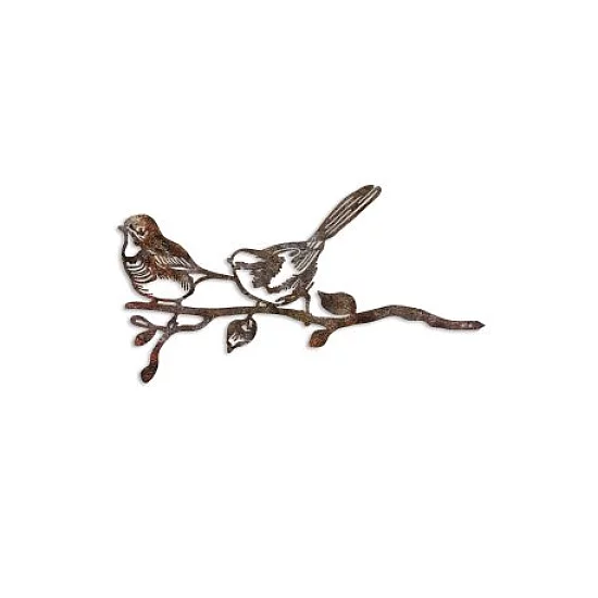 WALLXPERT DECORATIVE OBJECT BIRD ON THE BRANCH 04 BROWN CENA