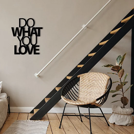 WALLXPERT ZIDNA DEKORACIJA DO WHAT YOU LOVE METAL WALL DECOR