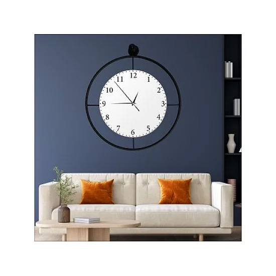 WALLXPERT DEKORATIVNI METALNI ZIDNI SAT MCLOCK BLACK 00132 CENA