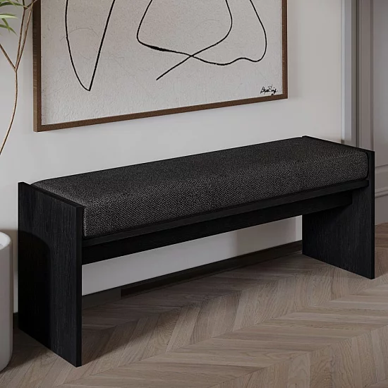 ATELIER DEL SOFA KLUPA PEARL BLACK WOOD