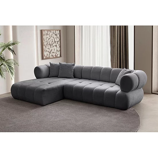 ATELIER DEL SOFA UGAONA GARNITURA PETRA LEFT DARK GREY