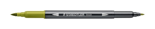 Dvostrani akvarel flomaster STAEDTLER 57 olive green