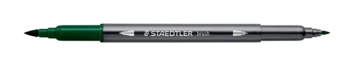 Dvostrani akvarel flomaster STAEDTLER 55 green earth