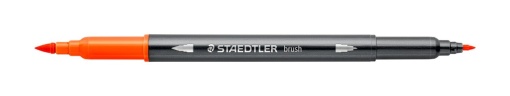 Dvostrani akvarel flomaster STAEDTLER 4 orange