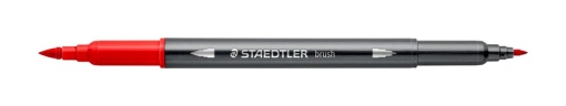 Dvostrani akvarel flomaster STAEDTLER 2 red