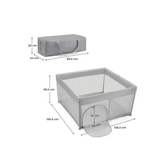 KINDERKRAFT OGRADICA ZA BEBE ZIKI GREY CENA