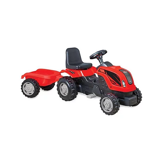 MILLA TOYS TRAKTOR NA PEDALE SA PRIKOLICOM CRVENI 88/10107
