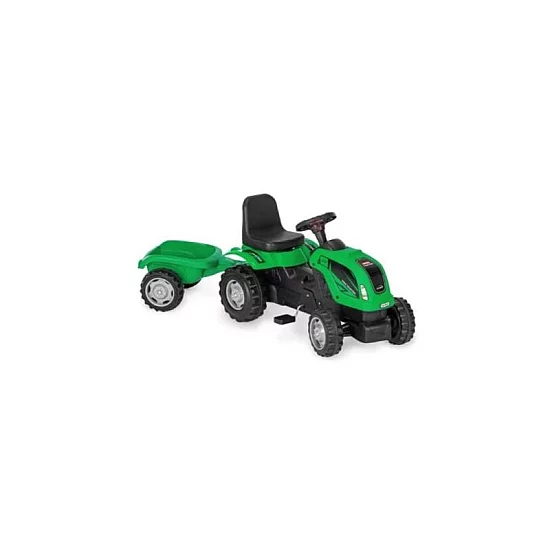 MILLA TOYS TRAKTOR NA PEDALE SA PRIKOLICOM ZELENI 88/10114