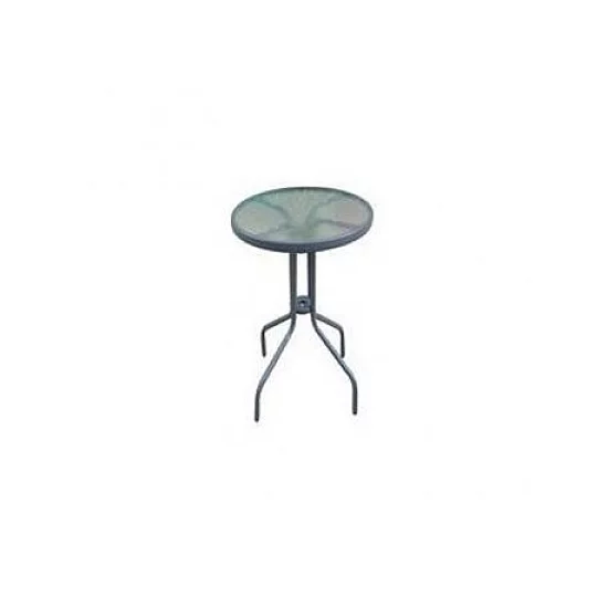 GREEN BAY ANDORA BASTENSKI STO METALNI OKRUGLI 60CM CRNI CENA