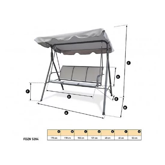FIELDMANN FDZN 5204 BAŠTENSKA STOLICA ZA LJULJANJE CENA