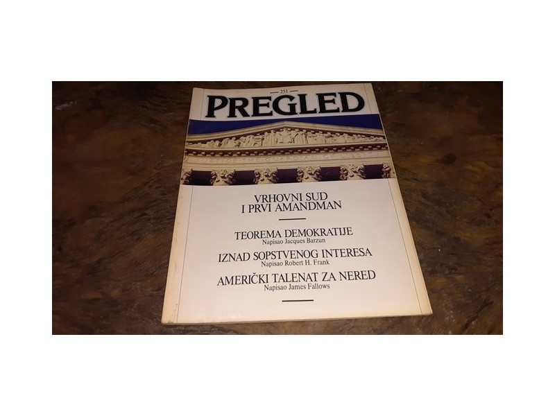 Pregled 251-Ambasada SAD USA Beograd
