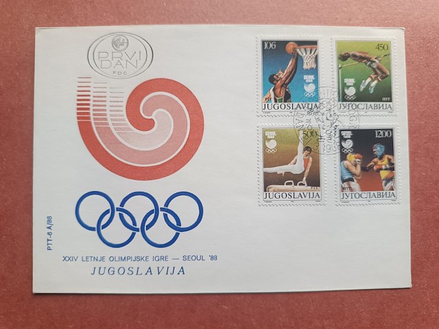 FDC - 6A/88 XXIV letnje olimpijske igre Seul