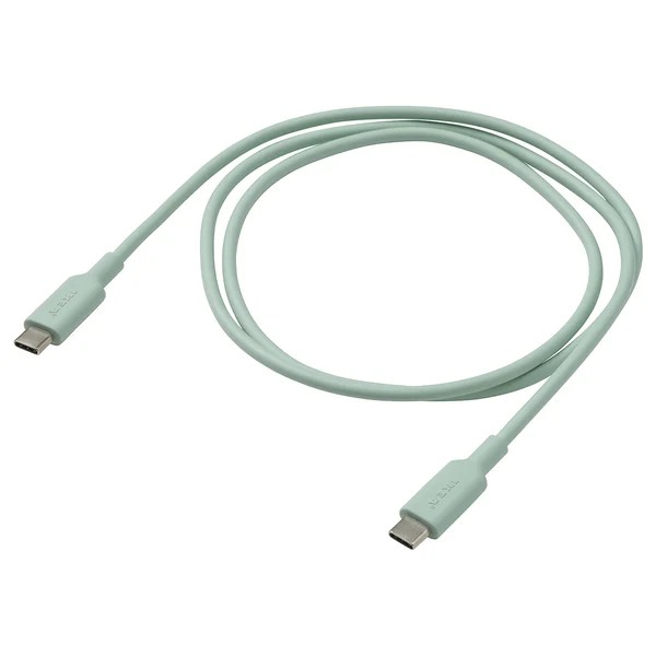 Kabl USB-C - kabl USB-C, svetlozelena, 1.0 m